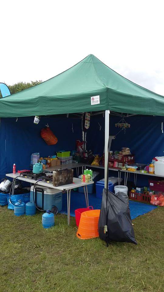 Scout camp kitchen, Interamericas style. – Lynn Burns RNutr